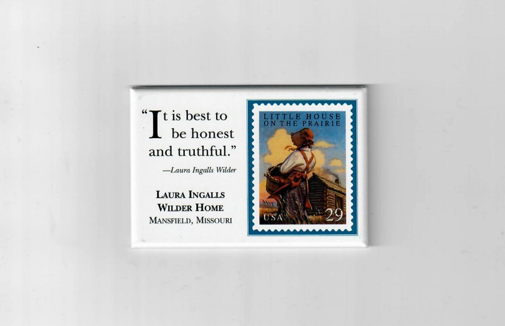 Postage Stamp Magnet - "It is best to be honest and truthful." - Laura ...